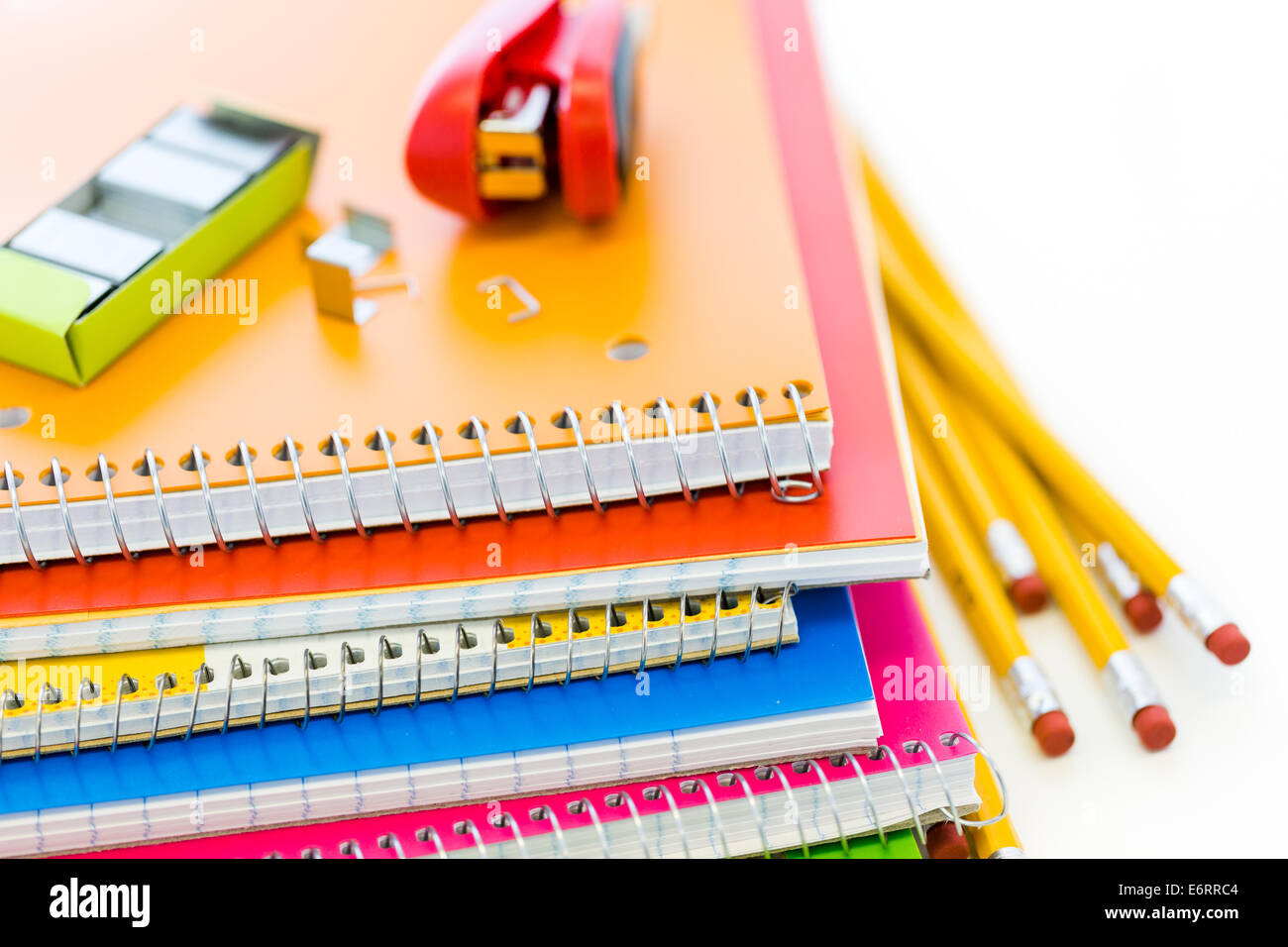 New school supplies ready for new school year Stock Photo - Alamy
