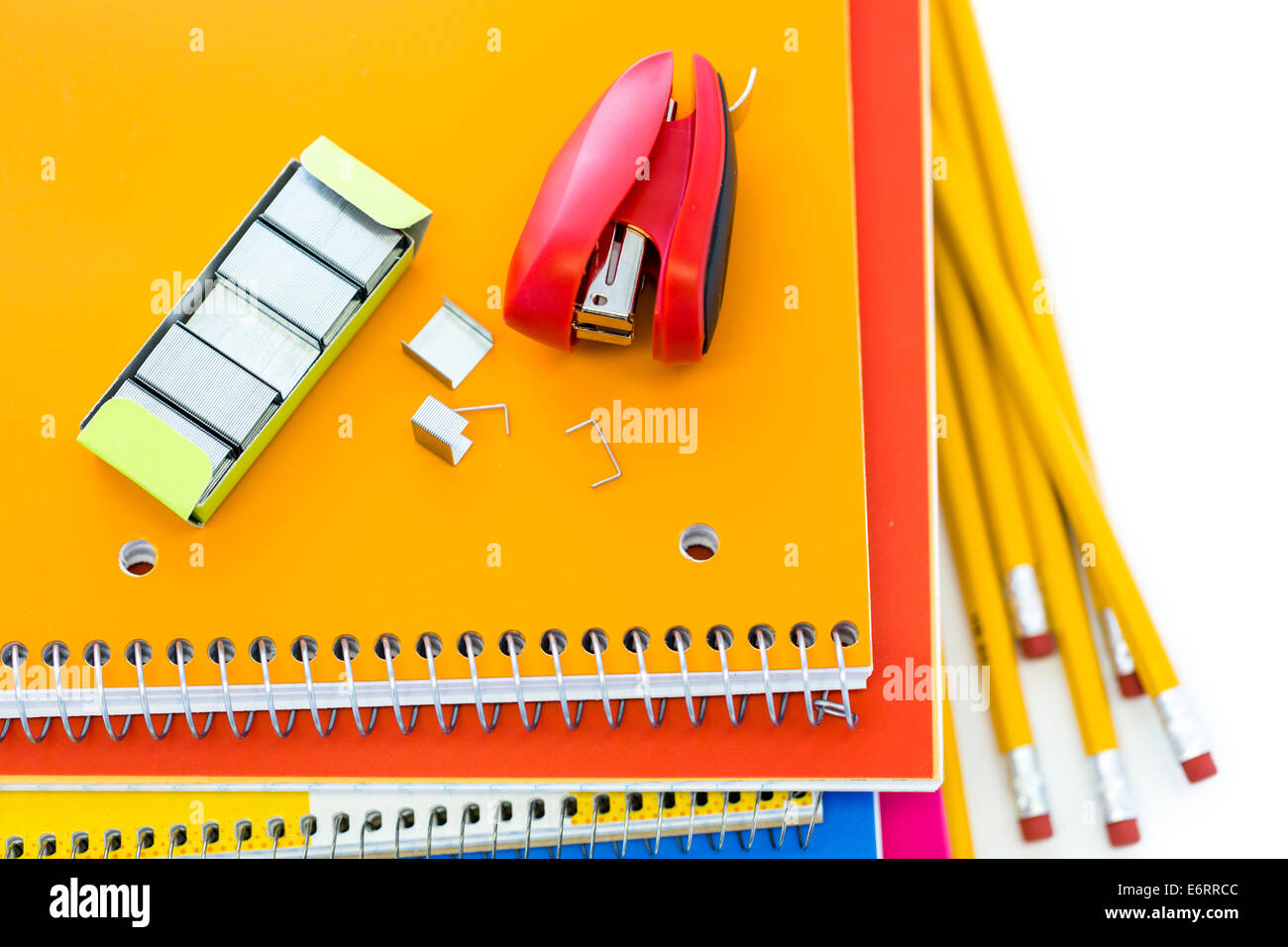 New school supplies ready for new school year Stock Photo - Alamy