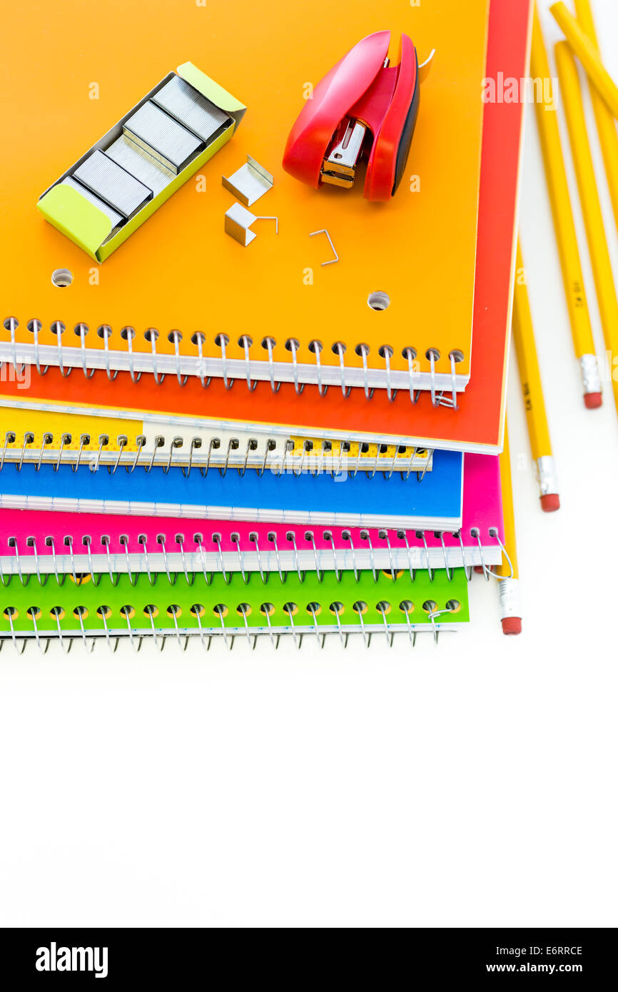 New school supplies ready for new school year Stock Photo - Alamy