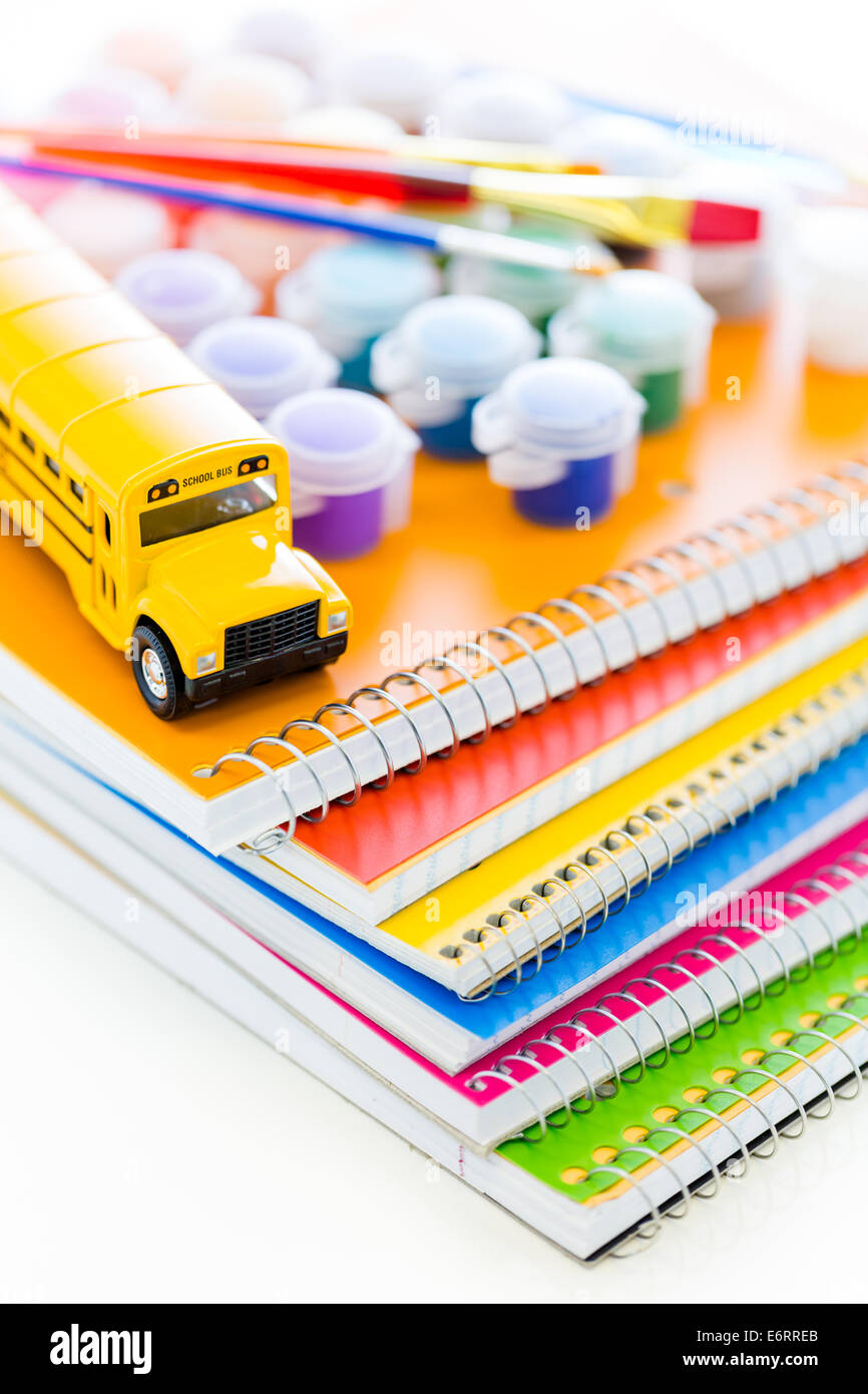 New school supplies ready for new school year Stock Photo - Alamy
