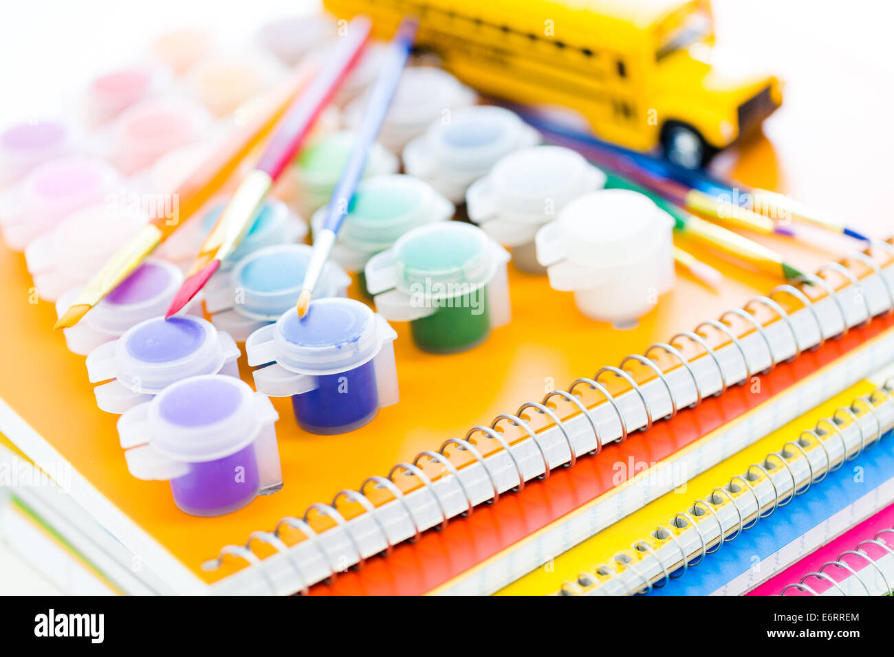 New school supplies ready for new school year Stock Photo - Alamy