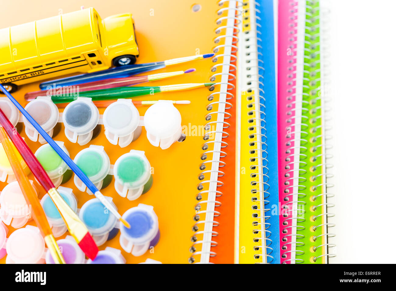 New school supplies ready for new school year Stock Photo - Alamy