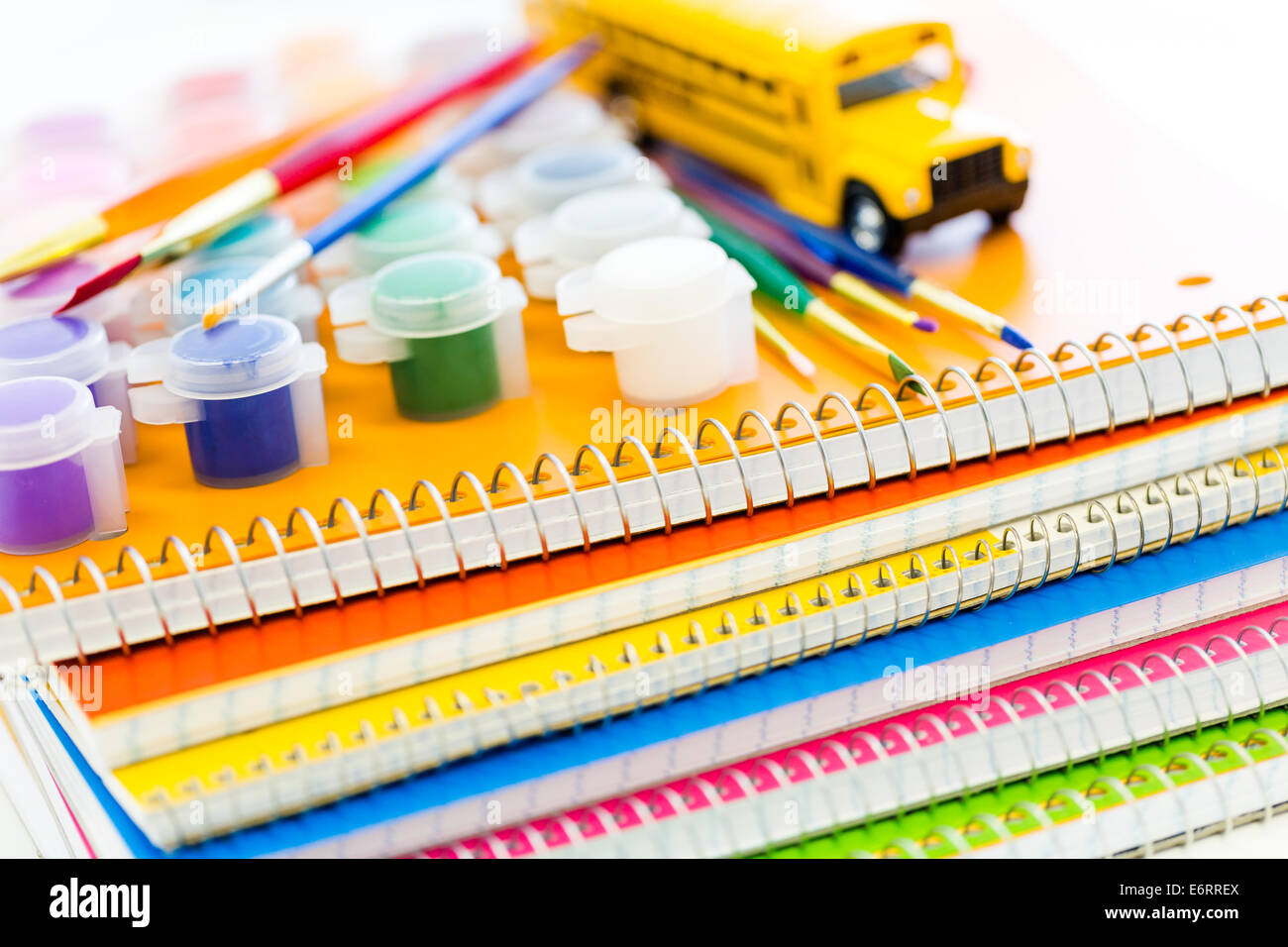 New school supplies ready for new school year Stock Photo - Alamy