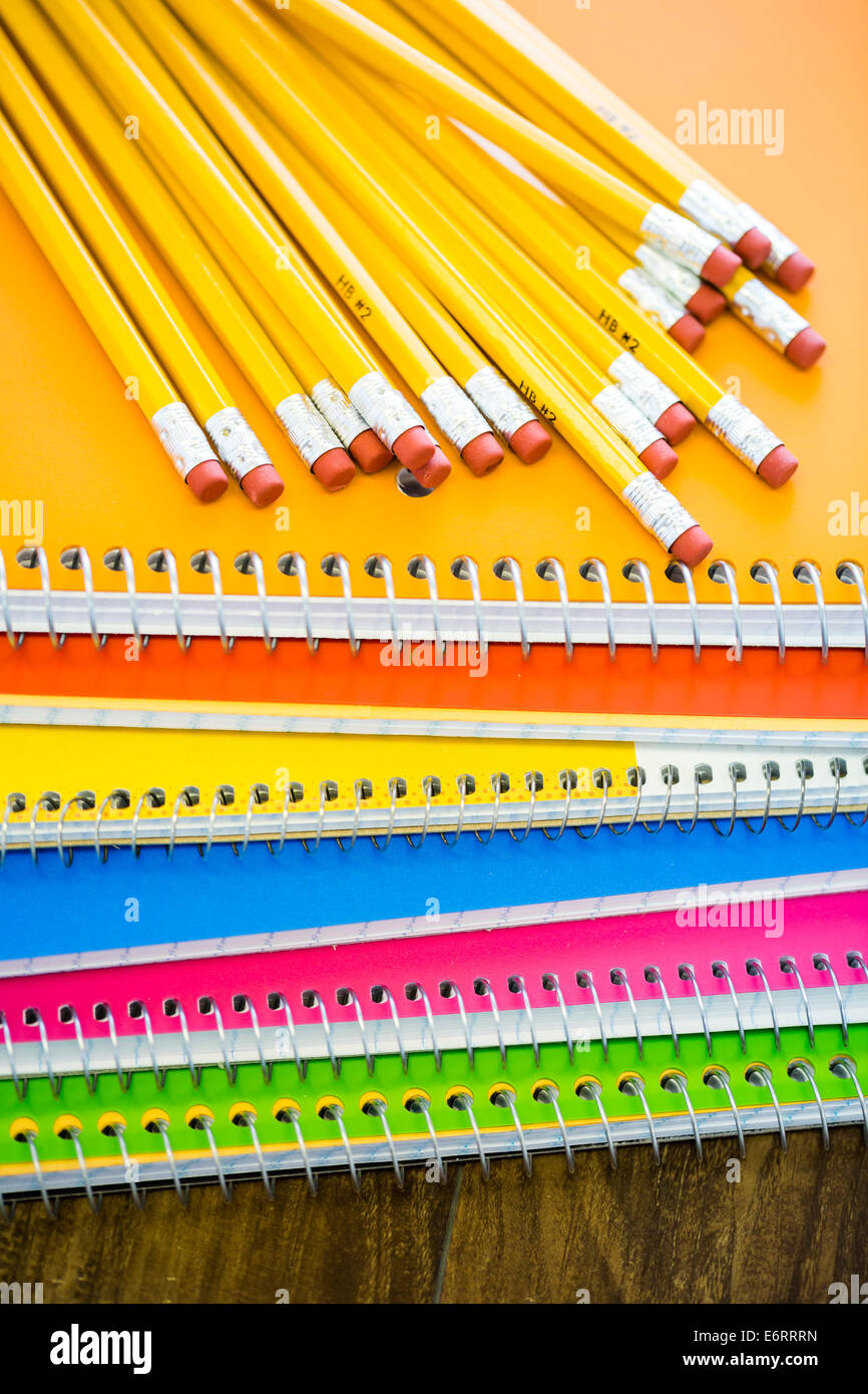 New school supplies ready for new school year Stock Photo - Alamy