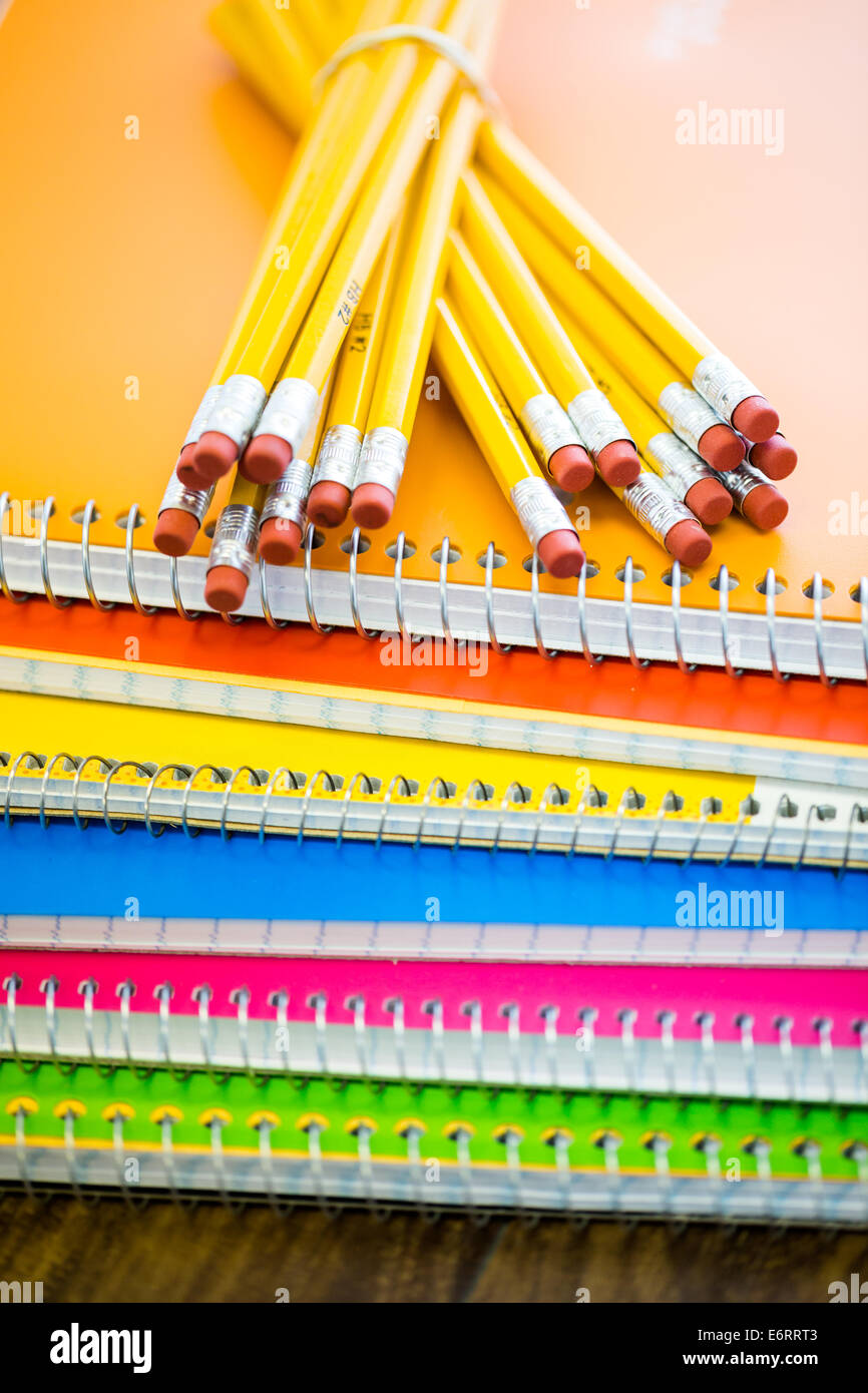 New school supplies ready for new school year Stock Photo - Alamy