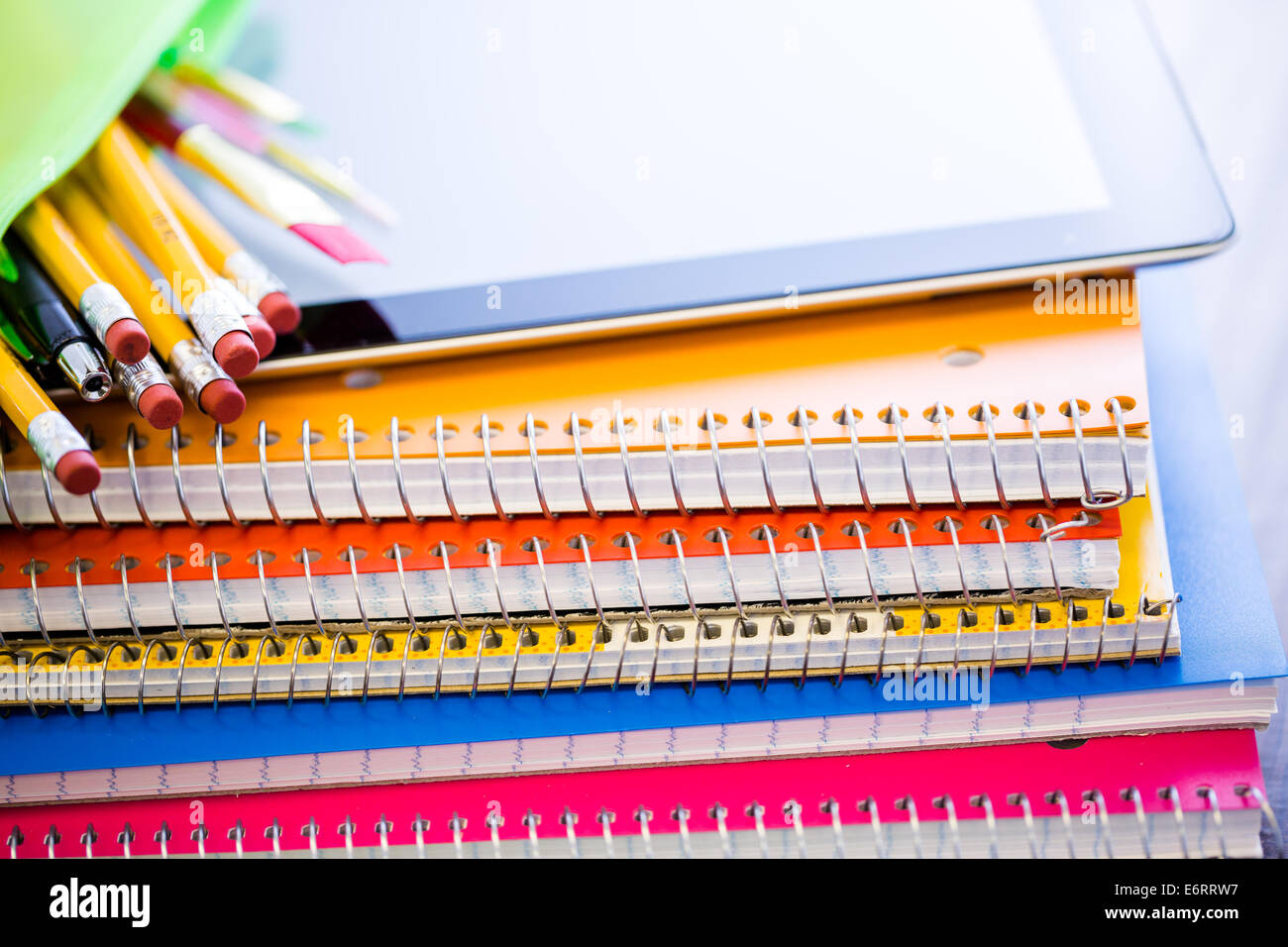 New school supplies ready for new school year Stock Photo - Alamy
