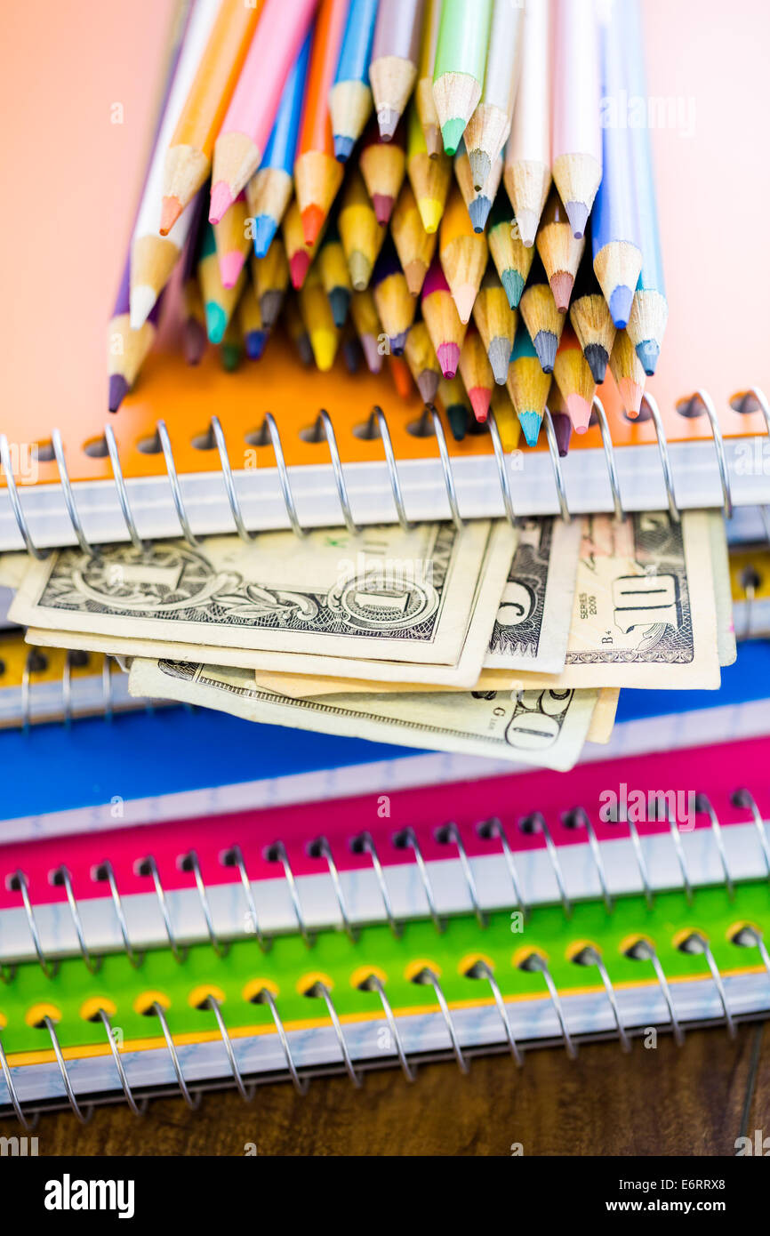 New school supplies ready for new school year Stock Photo - Alamy