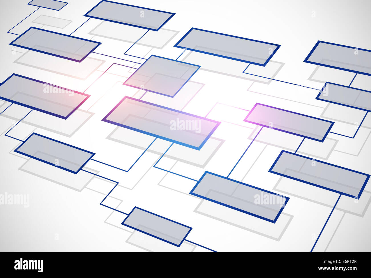 concept communication business flow chart on white background Stock ...