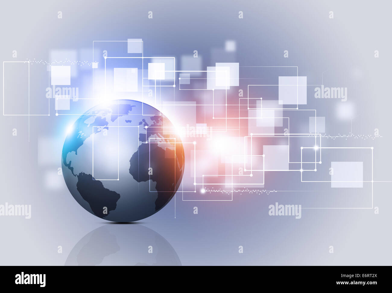 abstract connections technology and business communication background ...