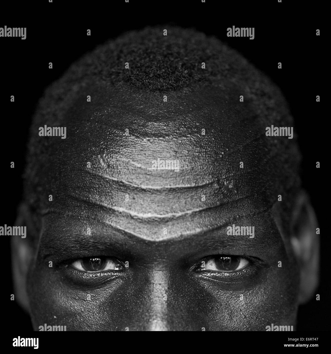 Mr Riang Wan, Nuer Tribe Man With Gaar Facial Markings, Gambela ...