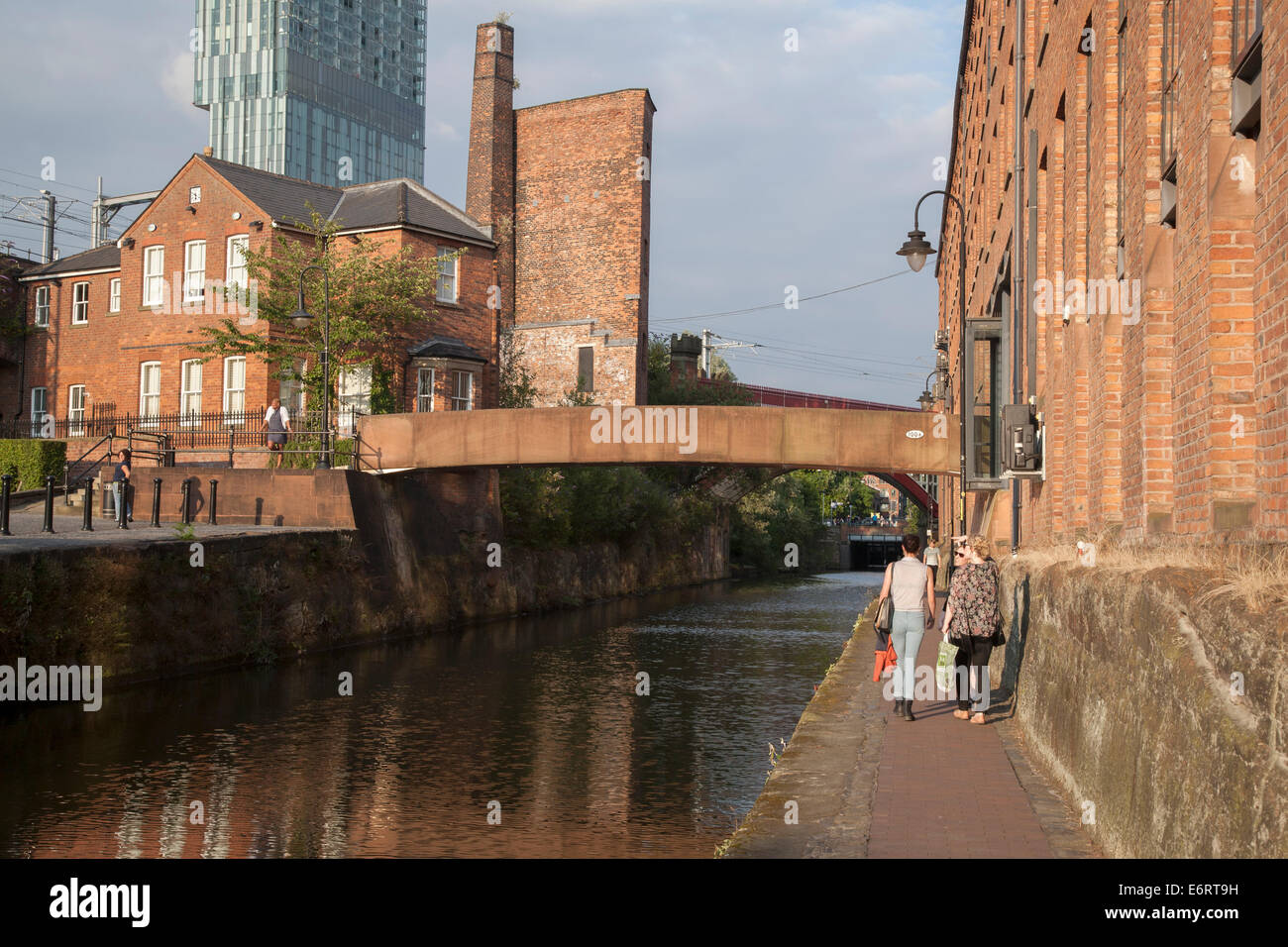 Beetham Tower and Rochdale Canal in Manchester, England, UK Stock Photo ...