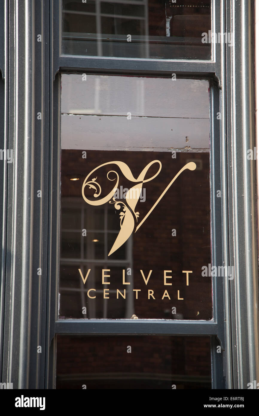 Velvet Central Bar, Cafe and Restaurant Sign, Central Street ...