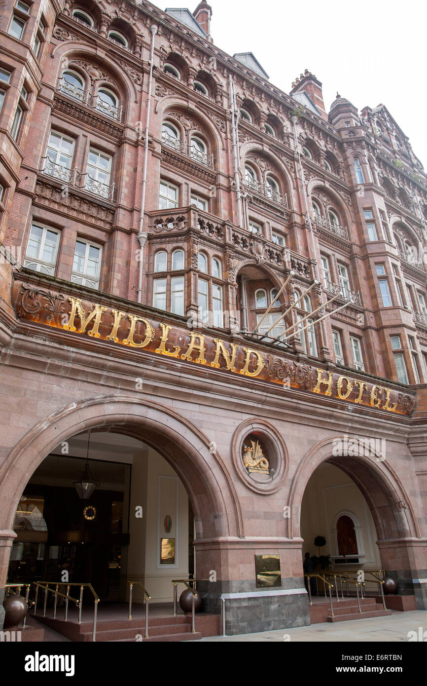 Midland Hotel Main Facade, Manchester, England, UK Stock Photo - Alamy