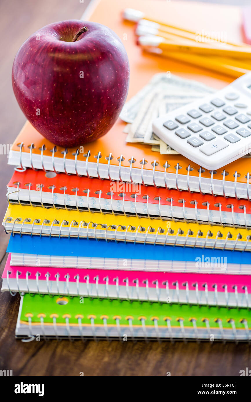 New school supplies ready for new school year Stock Photo - Alamy