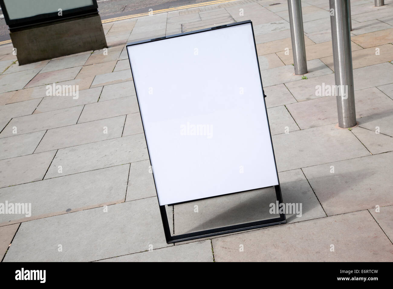 Blank Empty Sign in Urban Setting in Diagonal Tilt Stock Photo - Alamy