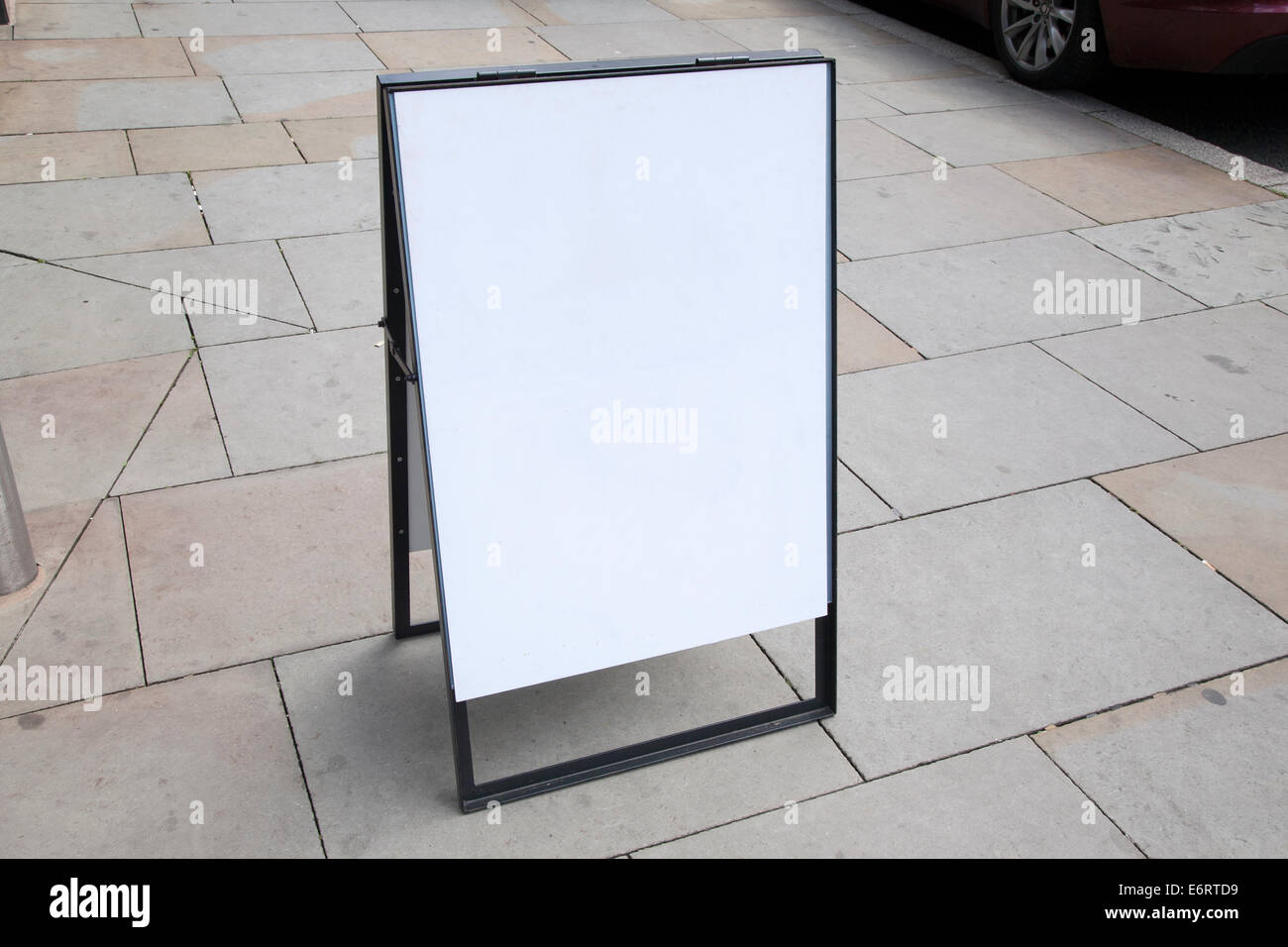 Blank Empty Sign in Urban Setting in Diagonal Tilt Stock Photo - Alamy