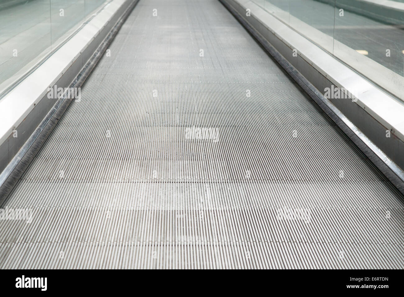 Closeup of Escalator in Interior of Building Stock Photo - Alamy