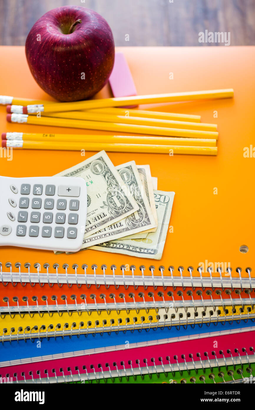 New school supplies ready for new school year Stock Photo - Alamy