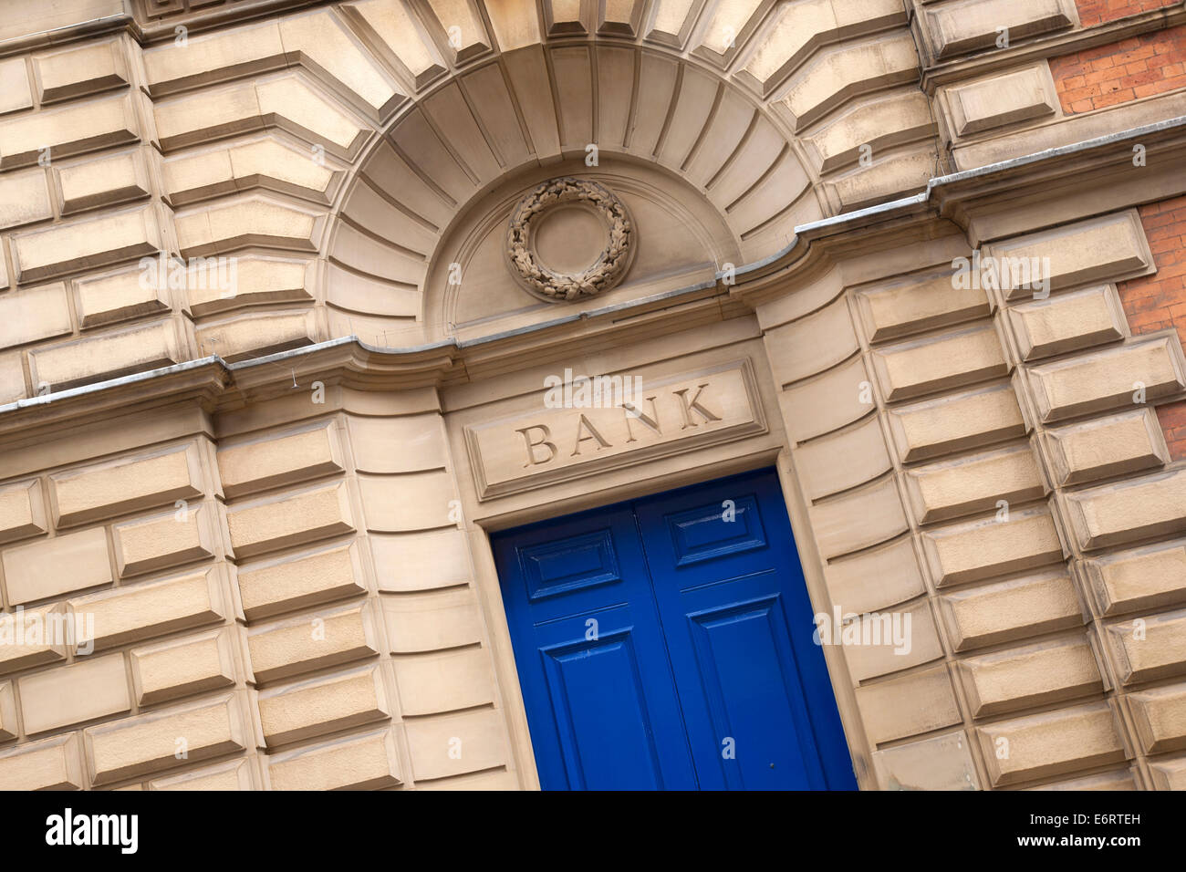 Closeup of Bank Branch Entrance on Diagonal Tilt Stock Photo - Alamy