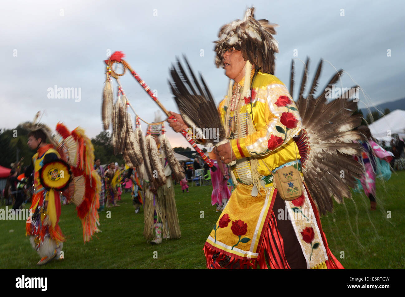 Vancouver, Canada. 29th Aug, 2014. A native Indian man participates in ...