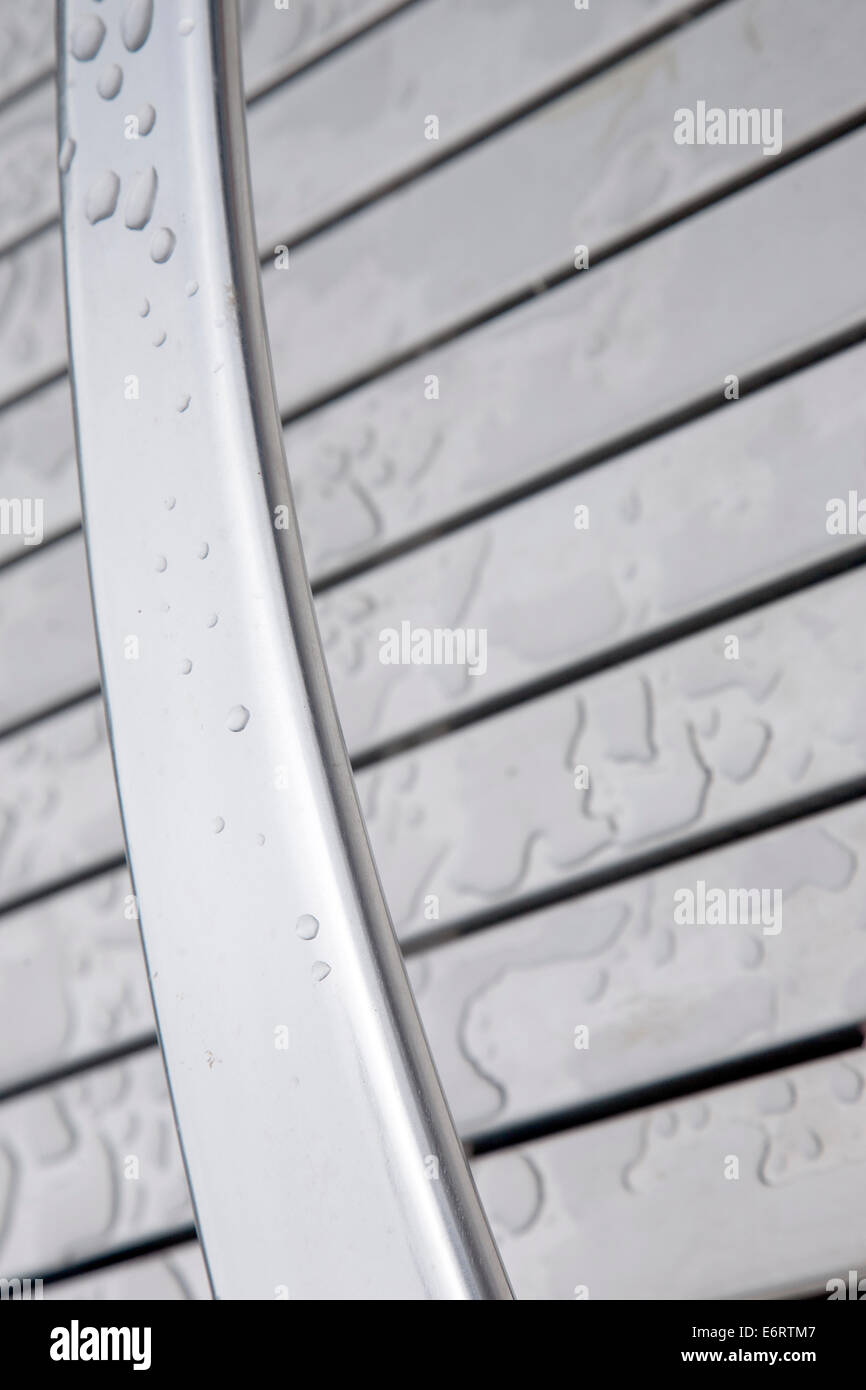 Rain Drops on Silver Diagonal Background Stock Photo - Alamy