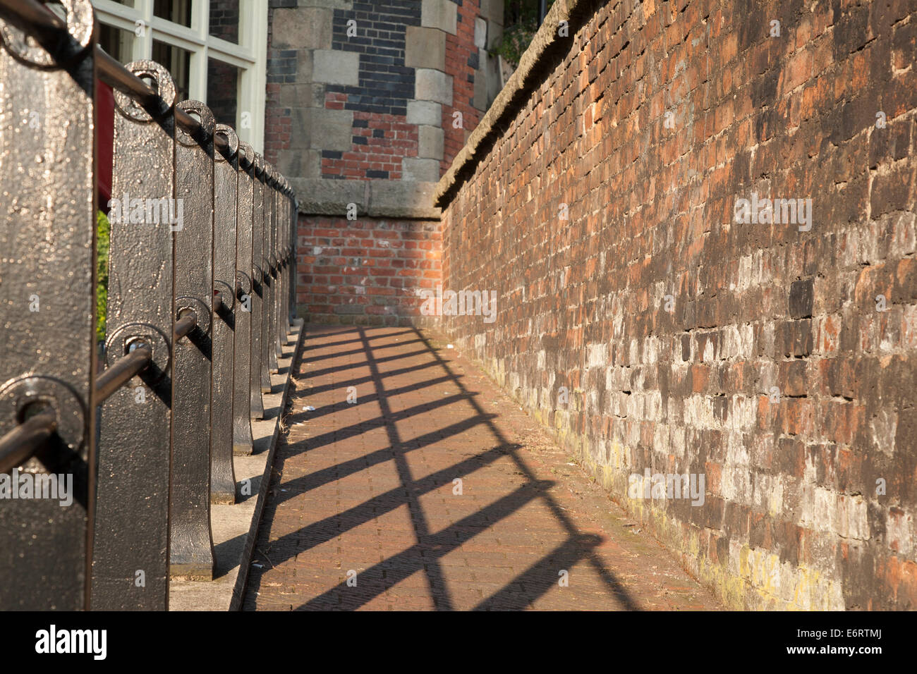 Brick Ramp down to Canal in Manchester, England, UK Stock Photo - Alamy