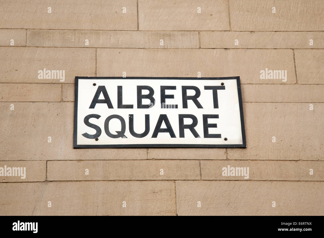 Albert Square Street Sign, Manchester, England, UK Stock Photo - Alamy