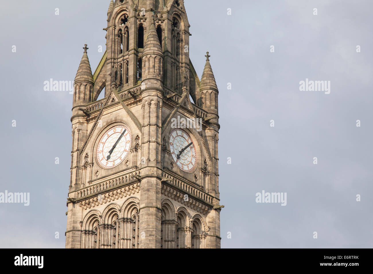 Town Hall, Manchester by Waterhouse (1877), England, UK Stock Photo - Alamy