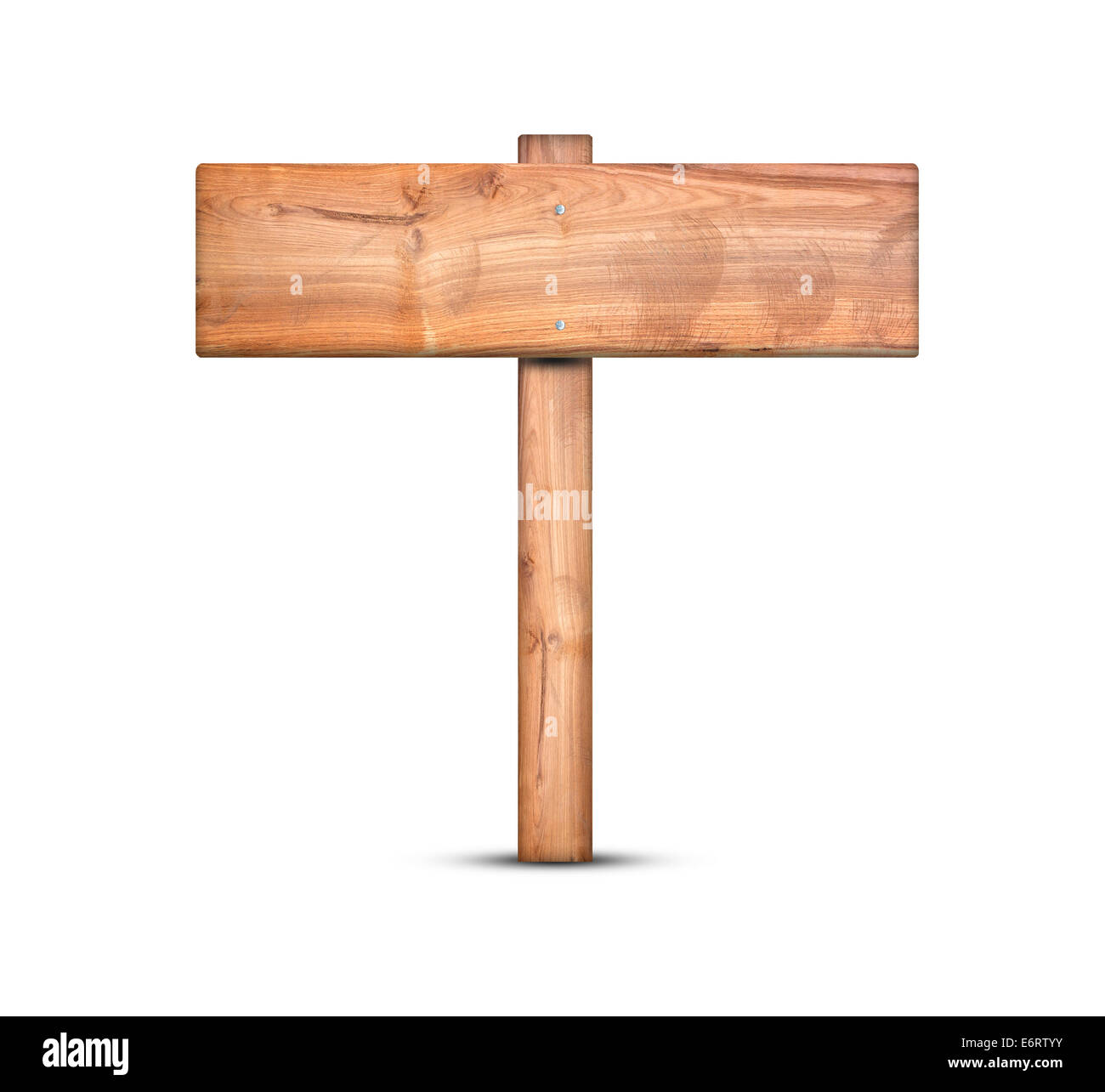 Old wooden billboard isolated on white background Stock Photo - Alamy