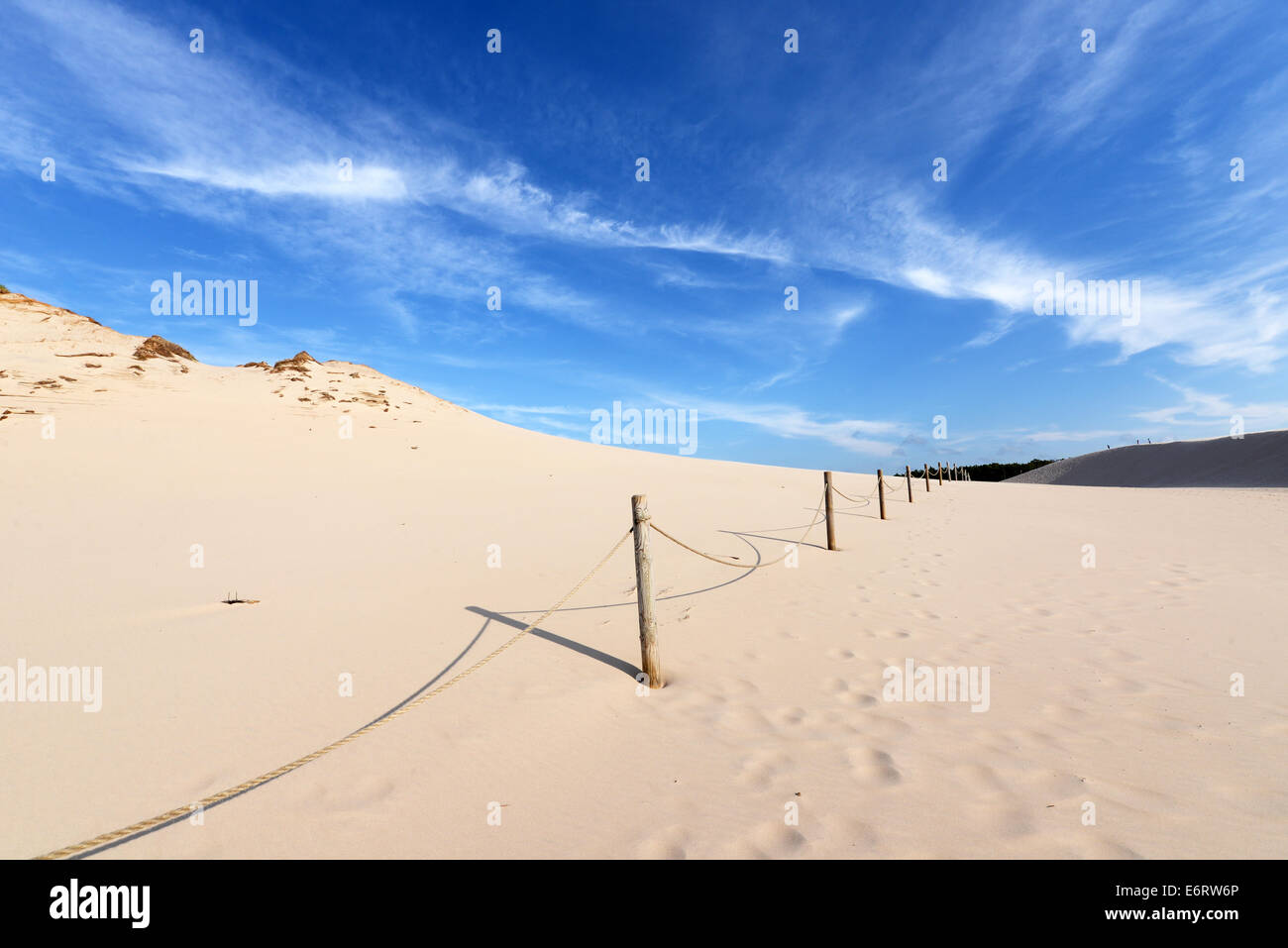 Desert landscape Slowinski National Park Poland Baltic sea Stock Photo ...