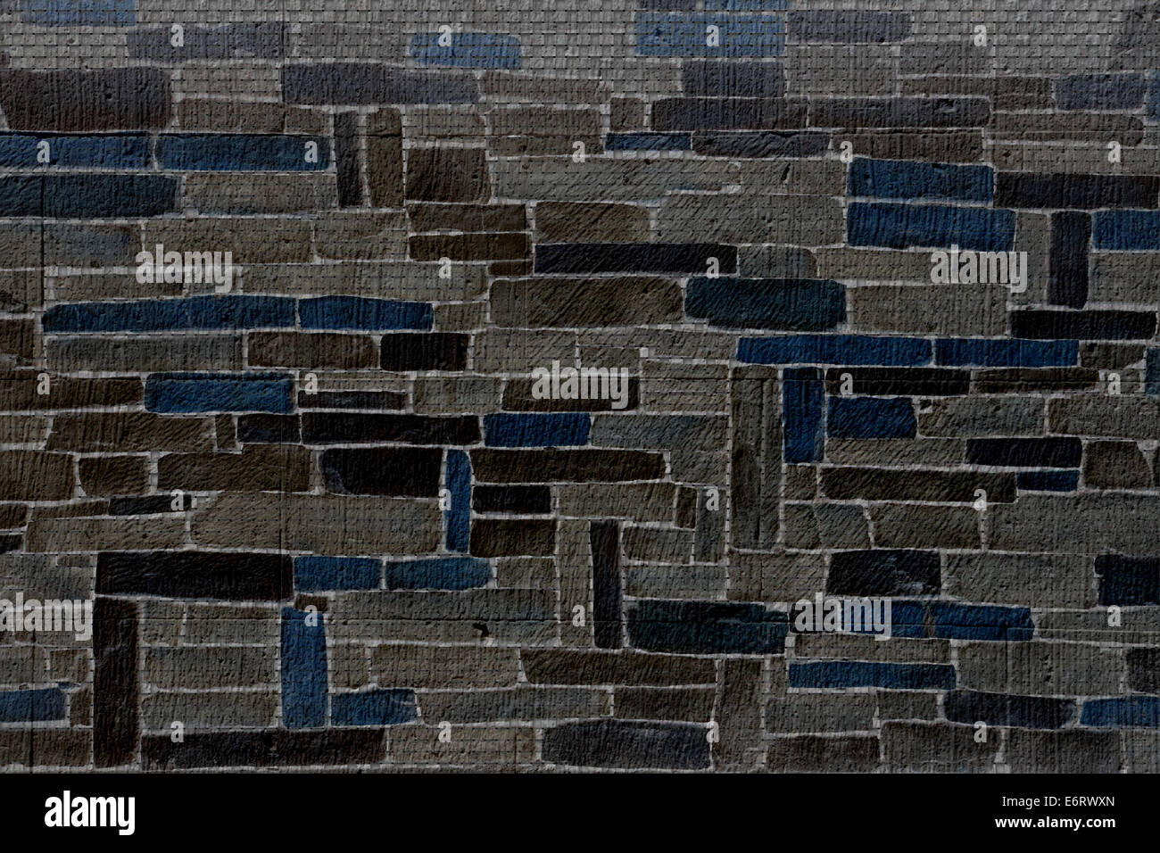 Stone wall background, texture of masonry with processing in Photoshop ...
