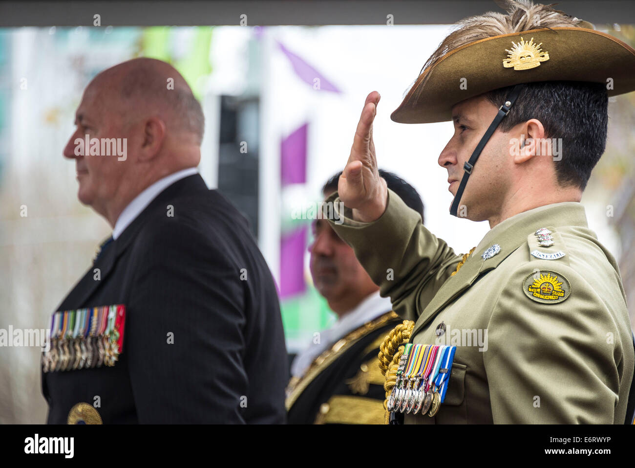 Australian Governor General retired General Sir Peter Cosgrove reviews ...
