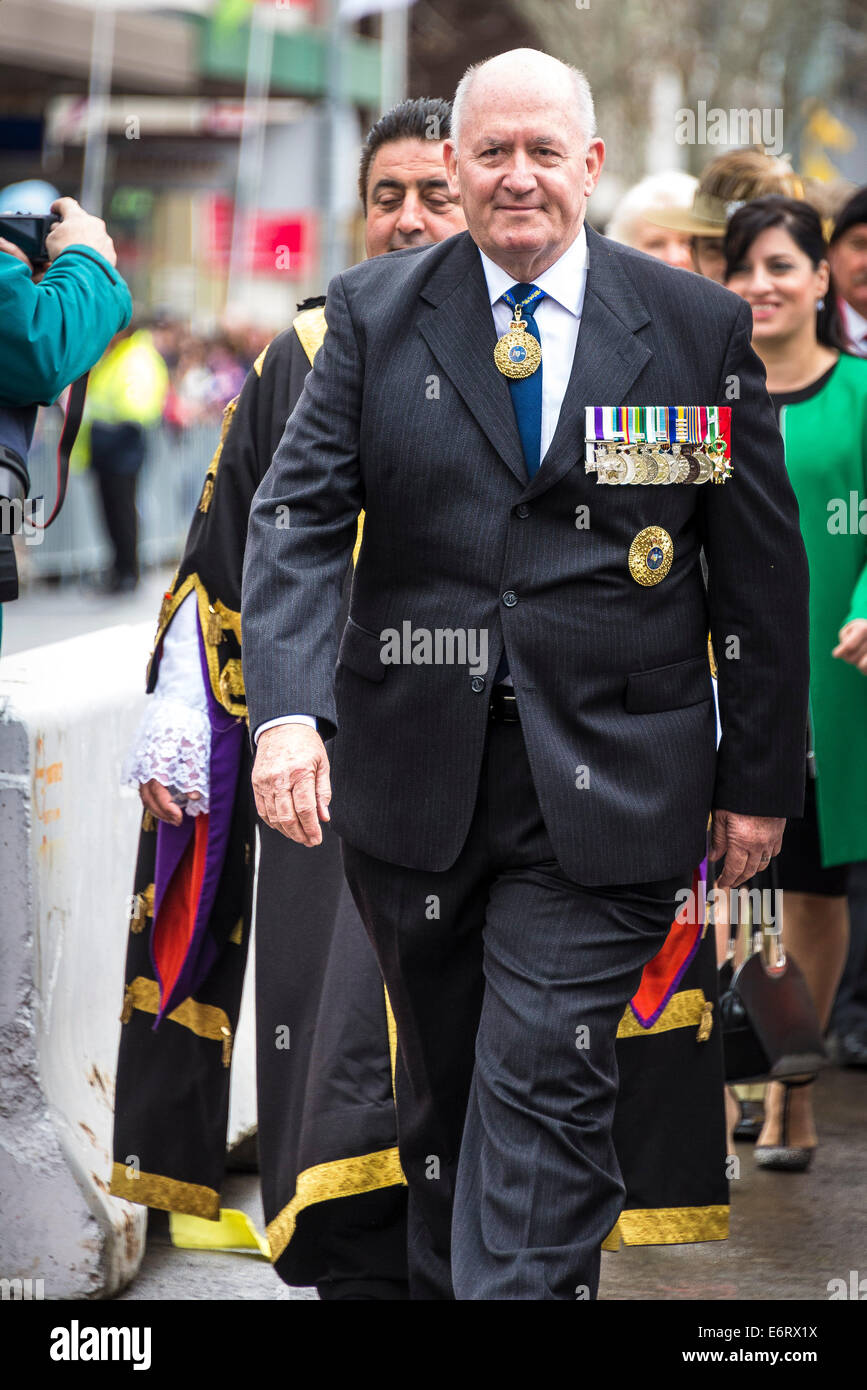 Australian Governor General retired General Sir Peter Cosgrove arrives ...