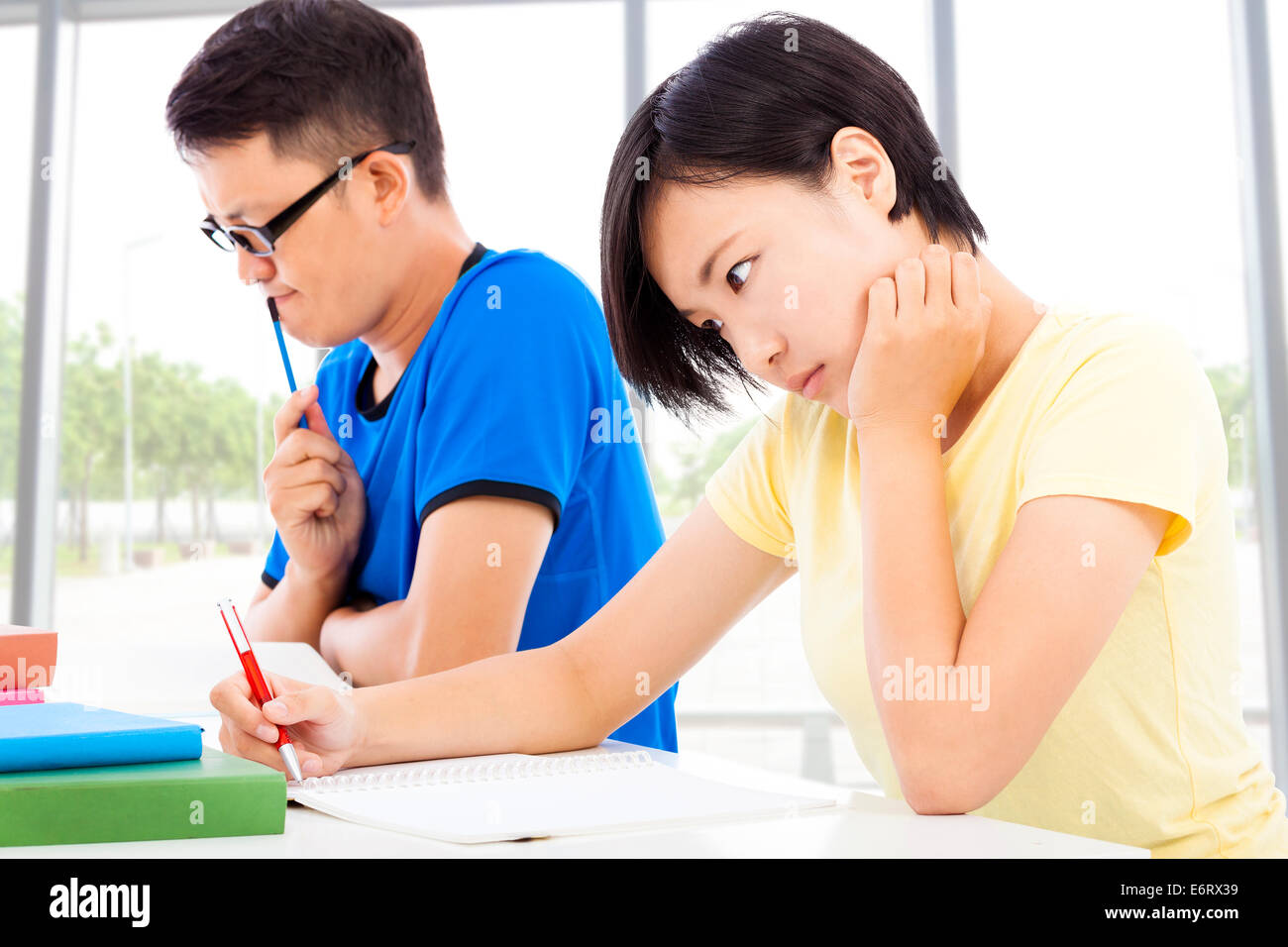 School exam tension concept hi-res stock photography and images - Alamy