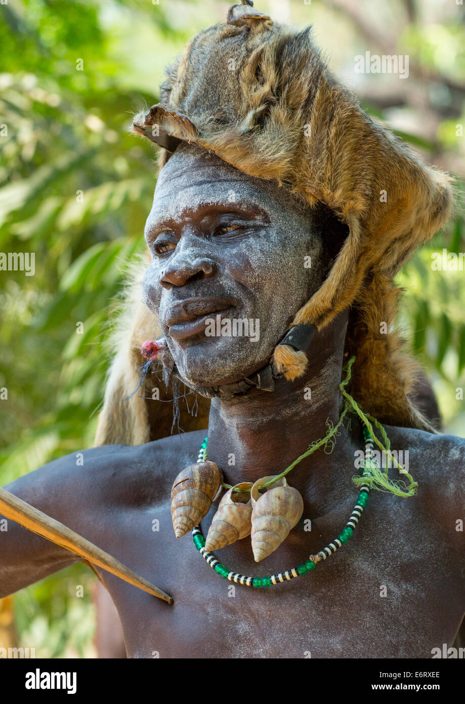 Mr Umot Abula From Anuak Tribe In Traditional Clothing, Gambela ...