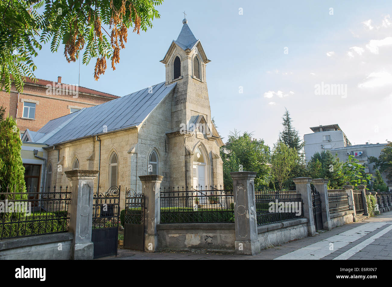 Evangelical Lutheran Church of Jesus in Rousse Bulgaria Stock Photo - Alamy
