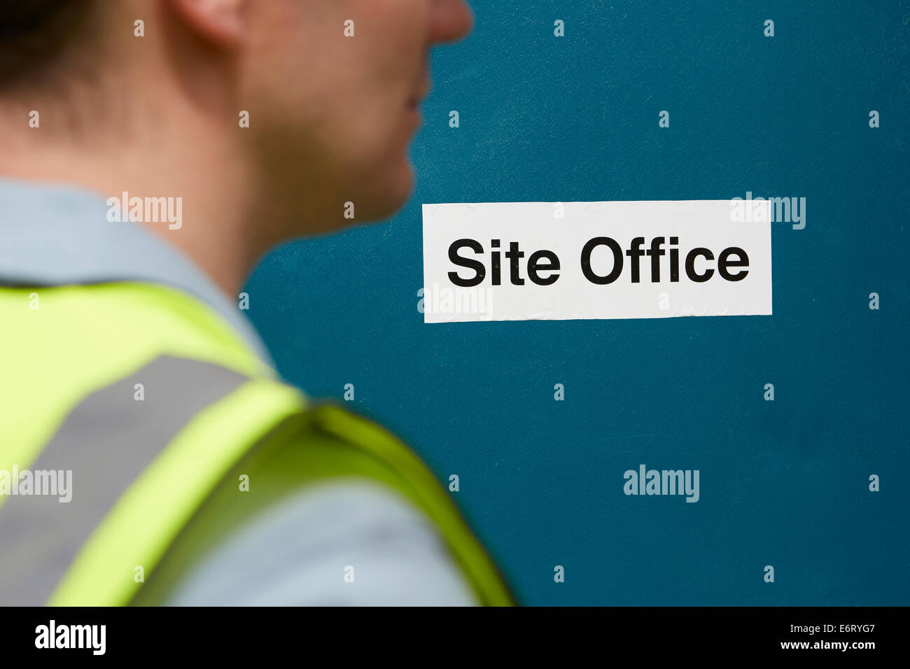 Site office sign hi-res stock photography and images - Alamy