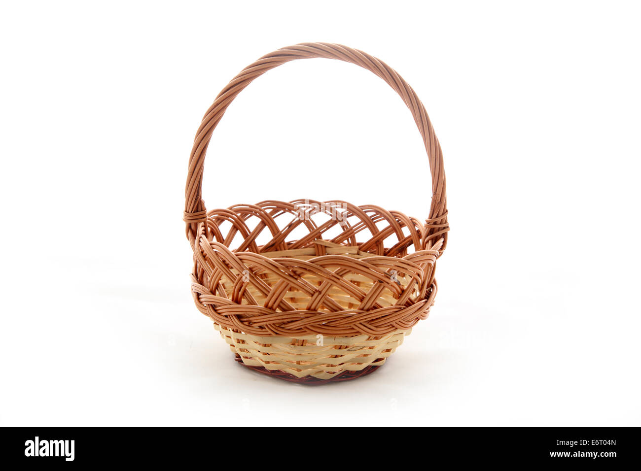 basket on white background Stock Photo - Alamy
