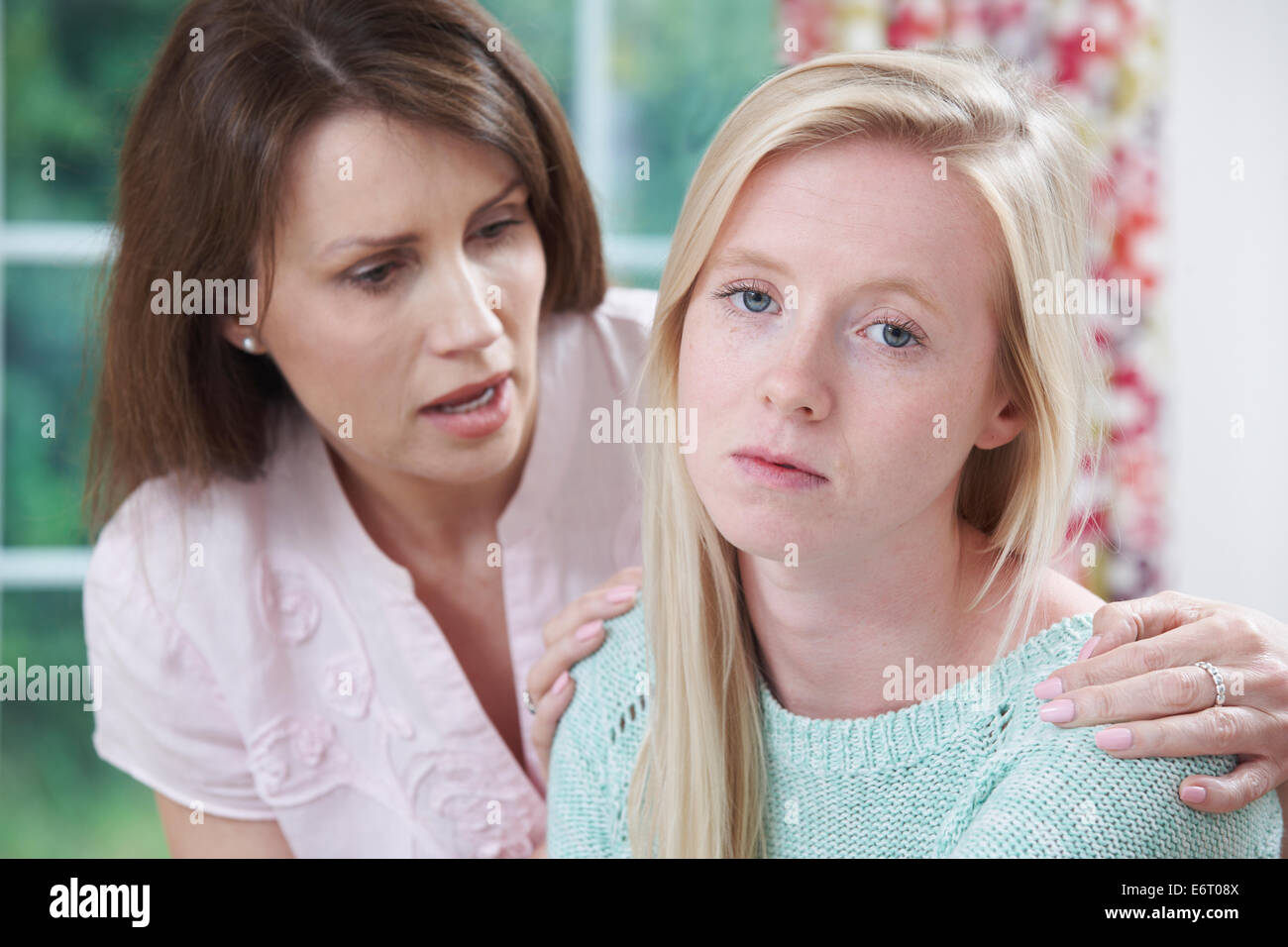 Teenage Daughter Mother Sad Stock Photos & Teenage Daughter Mother Sad ...