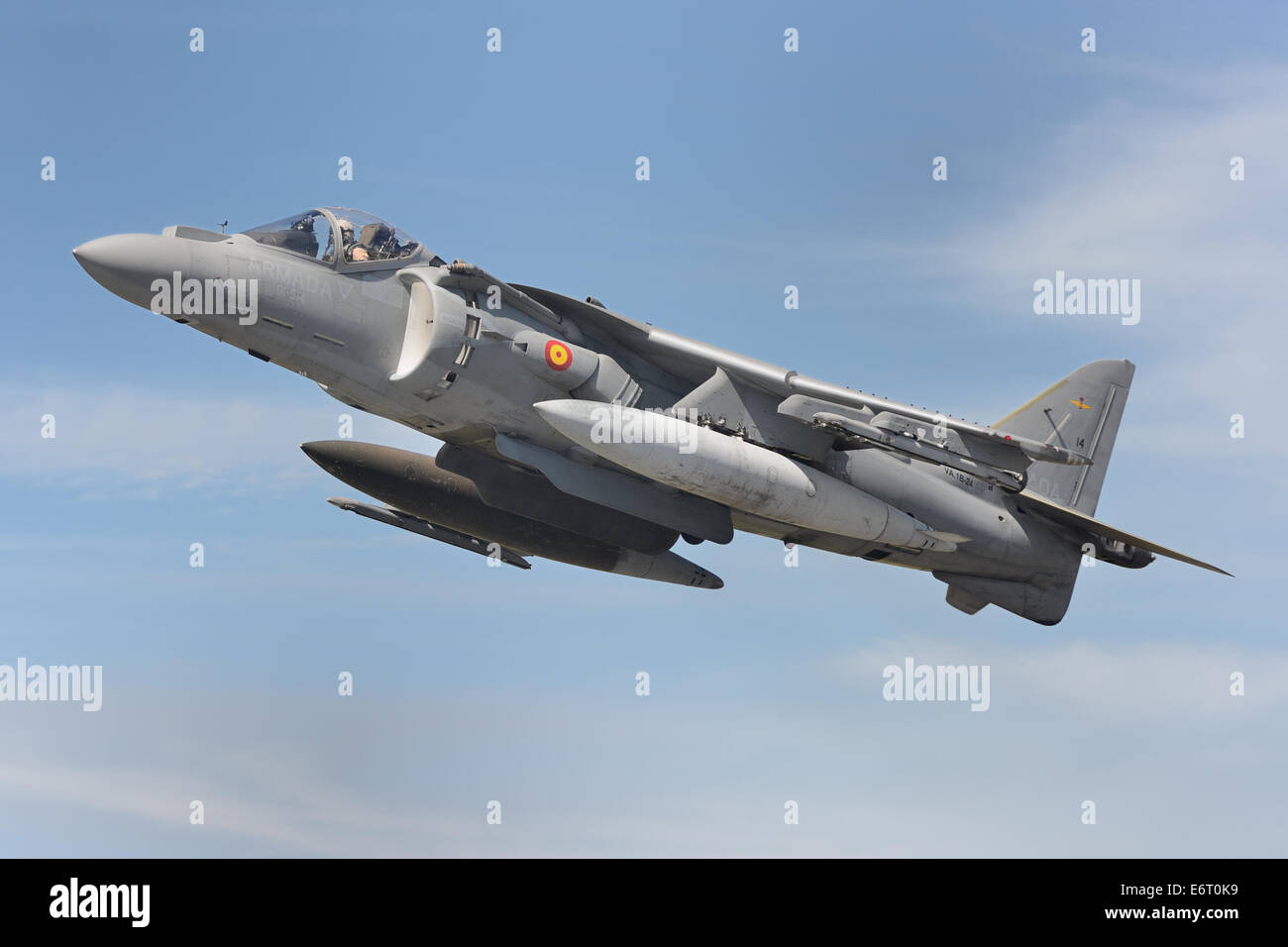 A Spanish Air Force McDonnell Douglas EAV-8B Matador seen from port ...