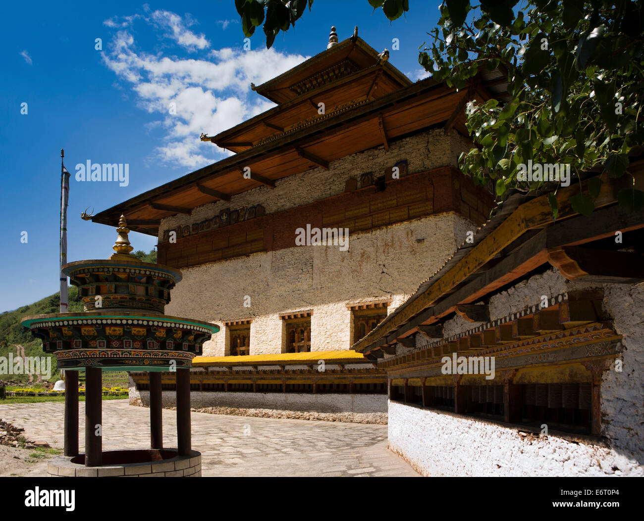 Eastern Bhutan, Trashigang, Chazam, Gomphu (Gom) Kora temple, perimeter ...