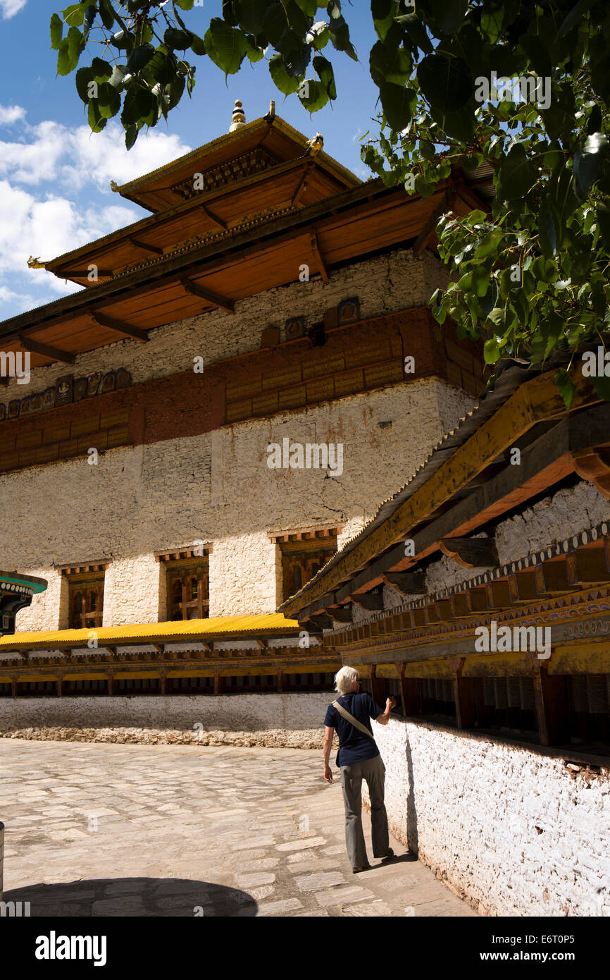 Eastern Bhutan, Trashigang, Chazam, Gomphu (Gom) Kora temple, tourist ...