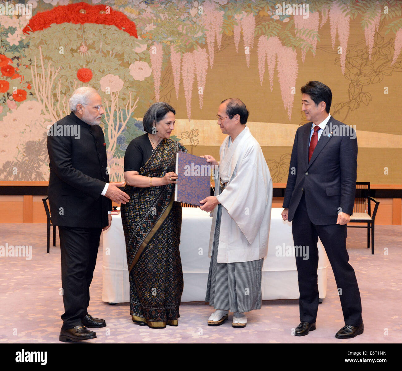 Kyoto, Japan. 30th Aug, 2014. Indian Prime Minister Narendra Modi ...