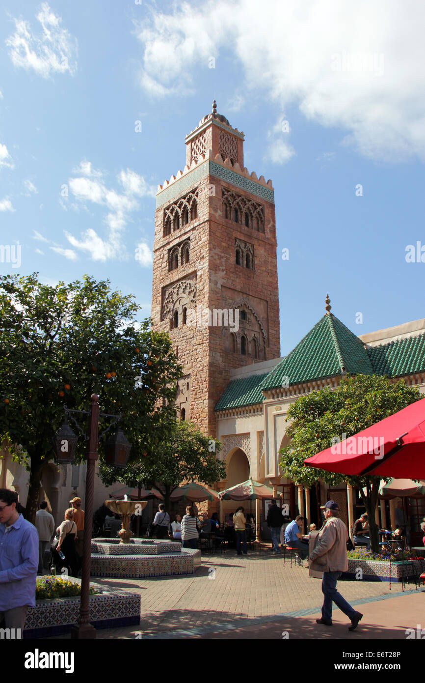 Morocco pavilion area at the World Showcase of Epcot Center, Disney ...