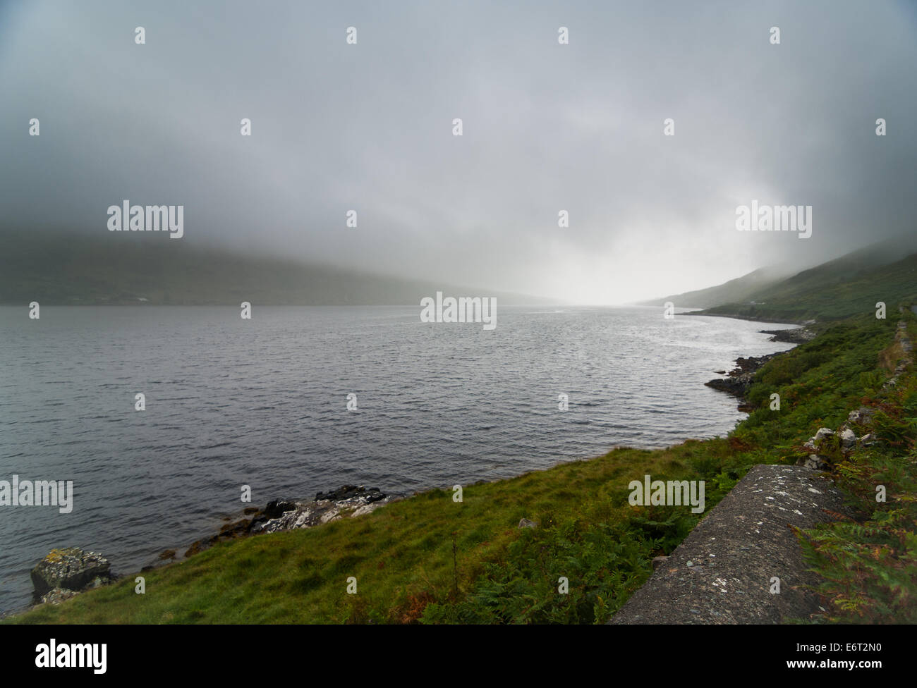 rain storm in the estuary Stock Photo - Alamy