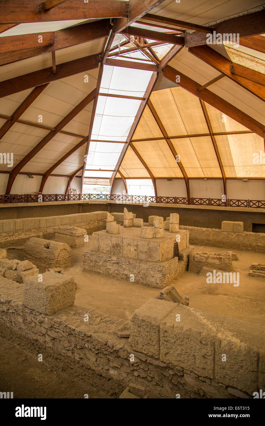 Ruins of mausoleum at Viminacium site near Kostolac, Serbia Stock Photo ...