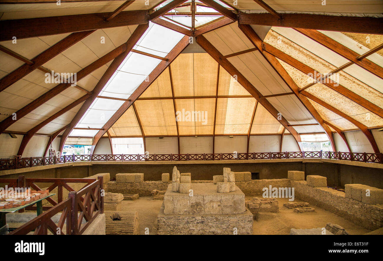 Ruins of mausoleum at Viminacium site near Kostolac, Serbia Stock Photo ...