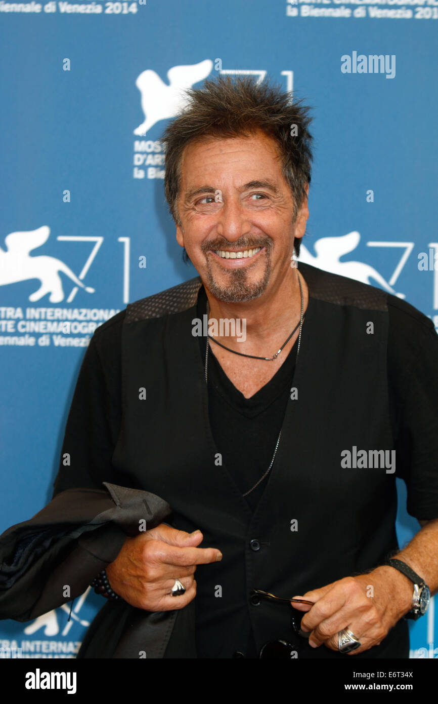 Venice, Italy. 30th Aug, 2014. Actor Al Pacino poses at the photocall ...