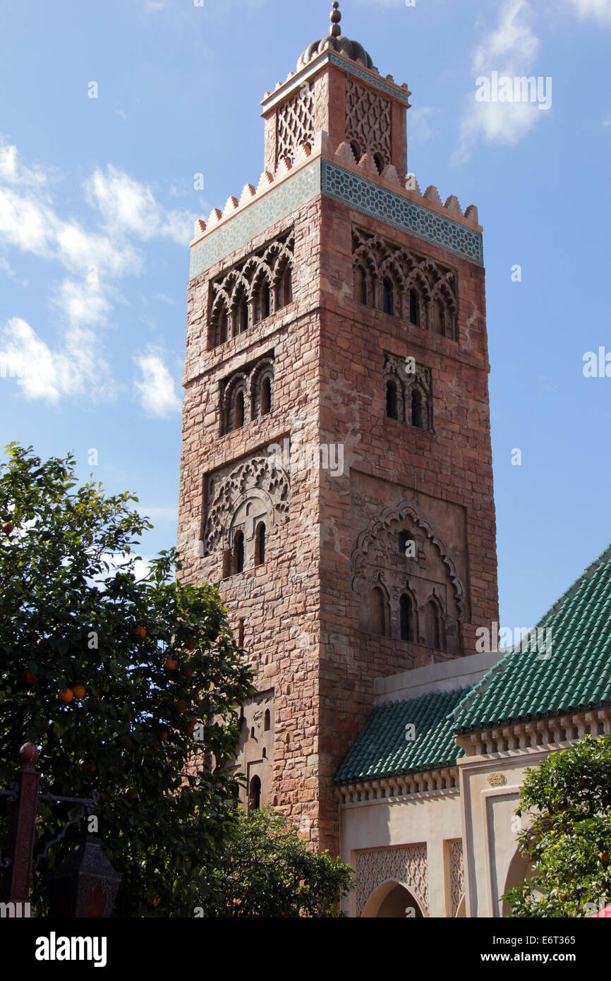 Morocco pavilion area at the World Showcase of Epcot Center, Disney ...