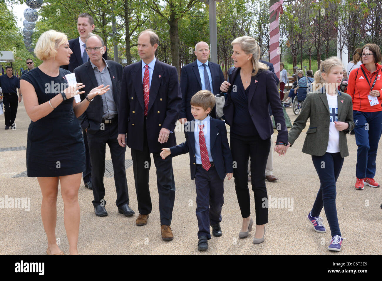 London, England, 30th August 2014 : HRH Prince Edward and his family ...